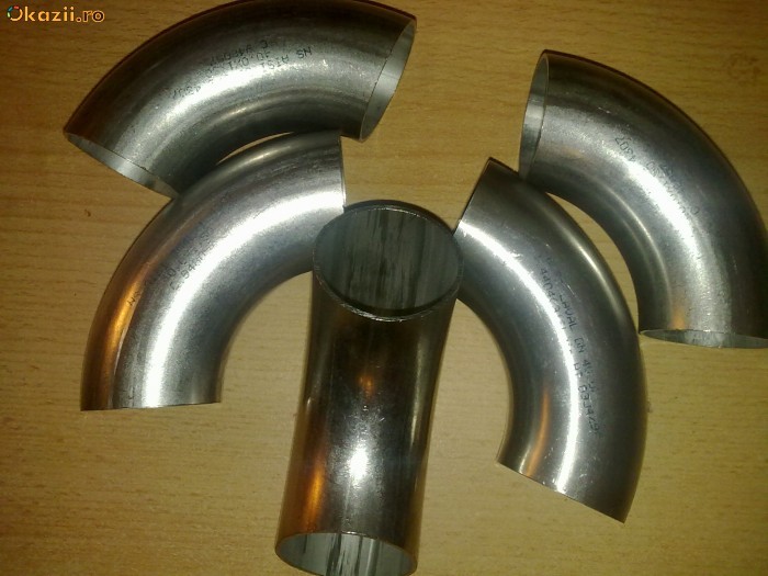 TEAVA INOX COTURI INOX DE 90 si 45 GRADE 25* 1, 50 pretul este pe 5 buc ...